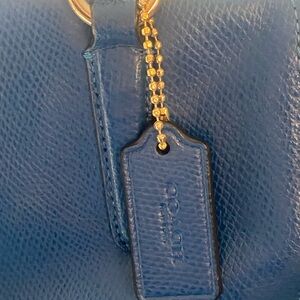 Coach | Bags | Coach Blue Crossbody Bag With Gold Hardware | Poshmark